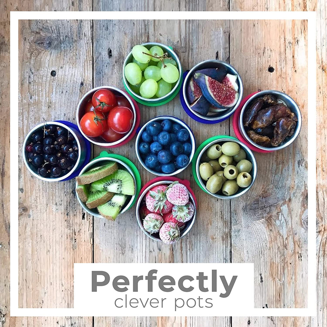 Mini 3 x Snack Pot Set – Mintie Lunchboxes